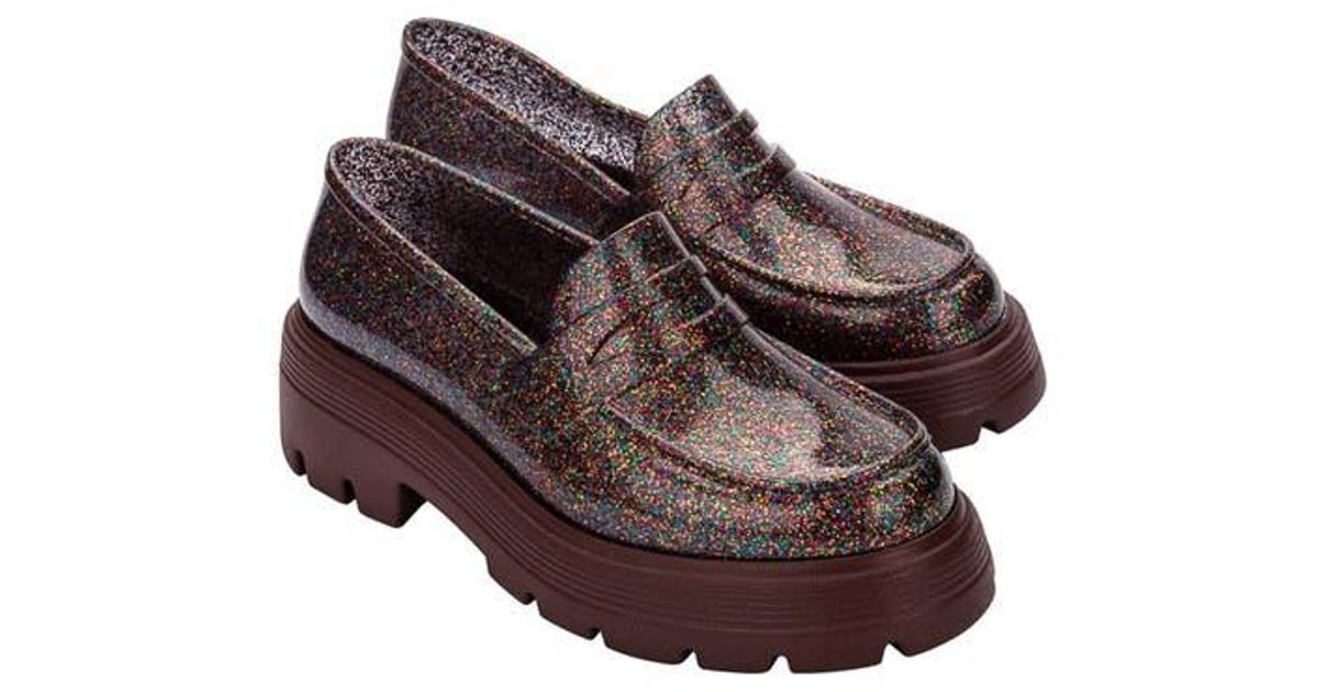 Melissa Royal Platform Penny Loafer in Brown | Lyst