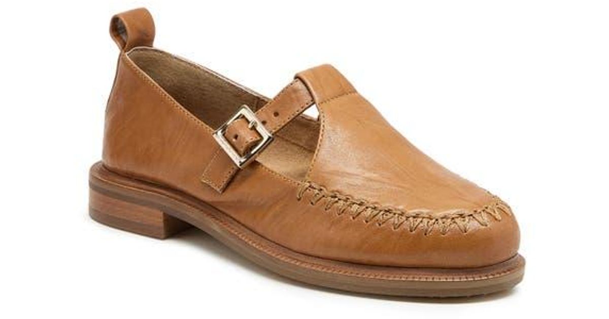 Kelsi Dagger Brooklyn Lou Mary Jane Loafer in Brown | Lyst
