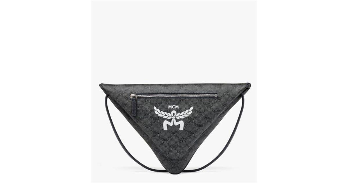 MCM Himmel Triangle Pouch in White | Lyst