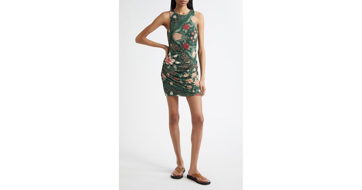 FARM Rio Pineapple Garden Stretch Tulle Body-Con Dress in Green | Lyst
