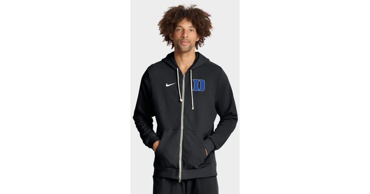 Nike Duke Devils 2025 Sideline Standard Issue Dri-Fit Full-Zip Hoodie ...