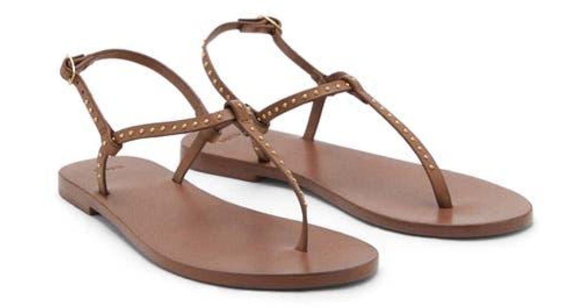 Mango Mini Stud Slingback Sandal | Lyst
