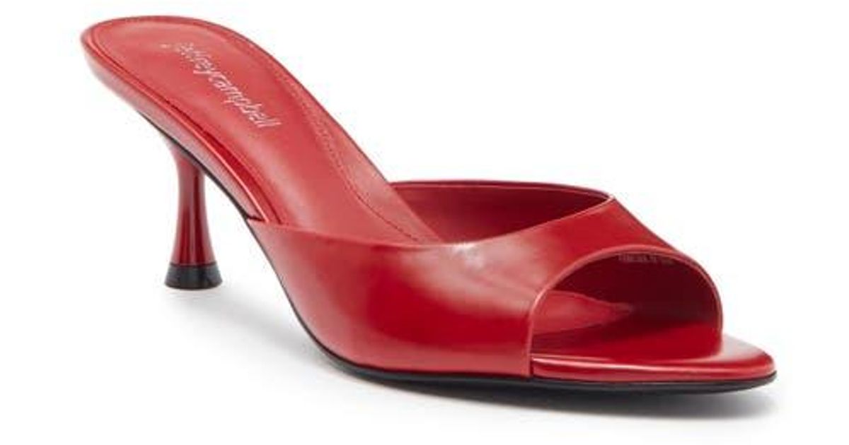 Jeffrey Campbell Spy-Kid Slide Sandal in Red | Lyst