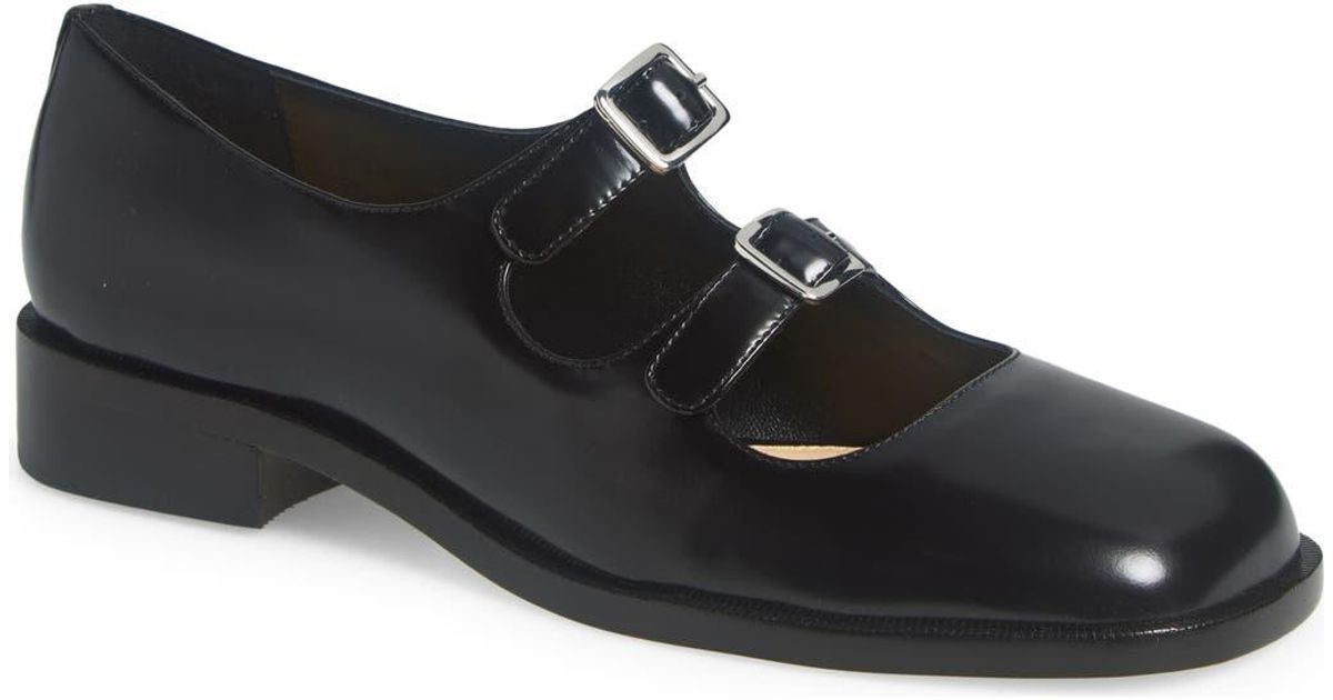 Sandy Liang Double Strap Mary Jane in Black | Lyst