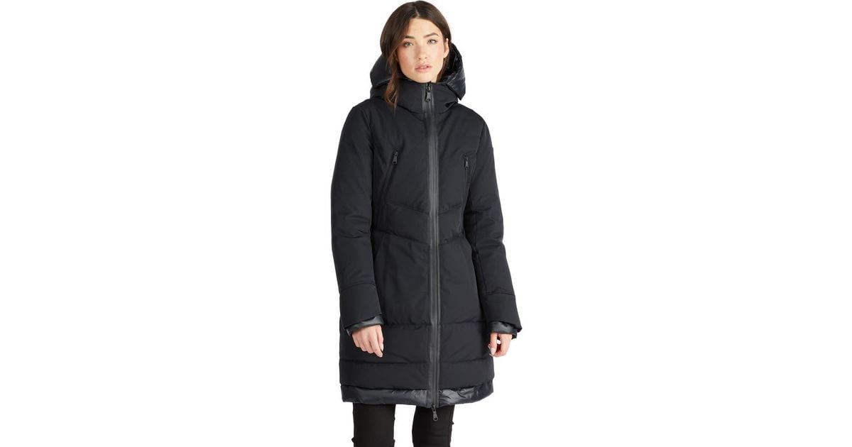 Pajar Rimi Mid Length Parka With Fixed Hood in Black | Lyst