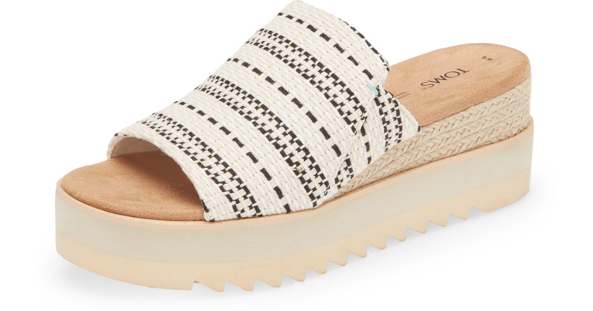 TOMS Diana Mule Sandal in White | Lyst