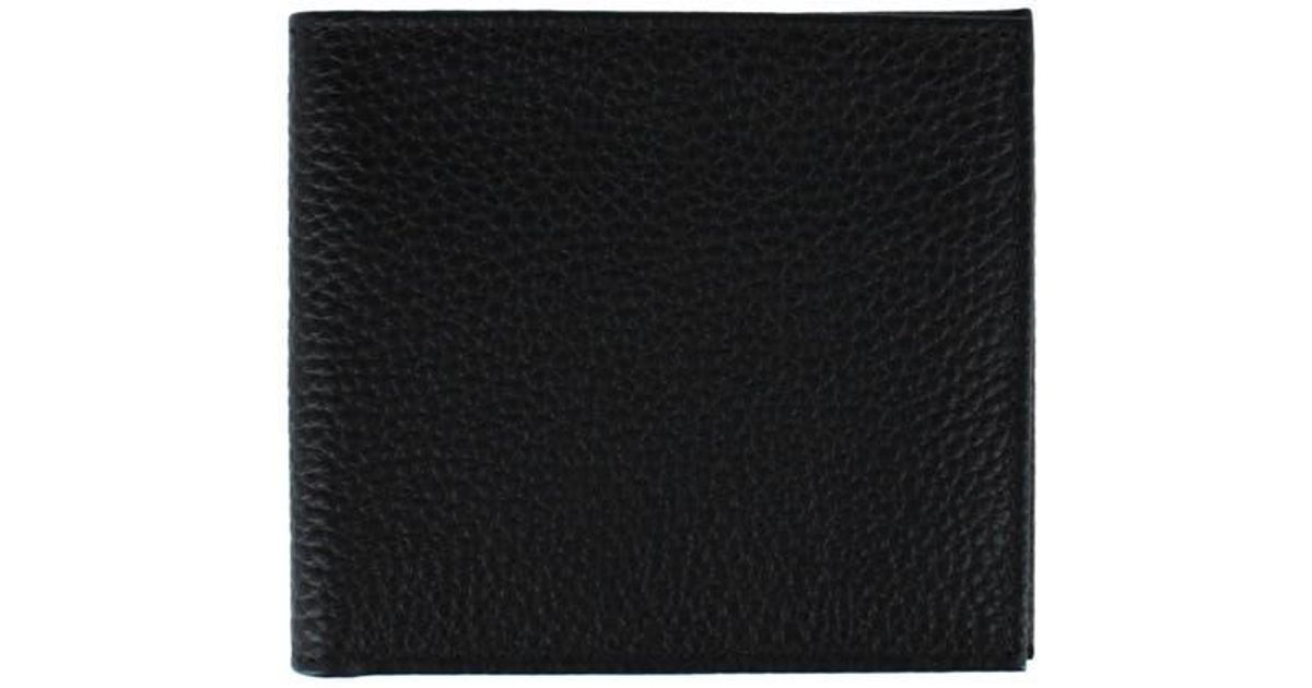 Trafalgar Pierce Pebble Grain Classic Leather Bi-Fold Wallet in Black ...
