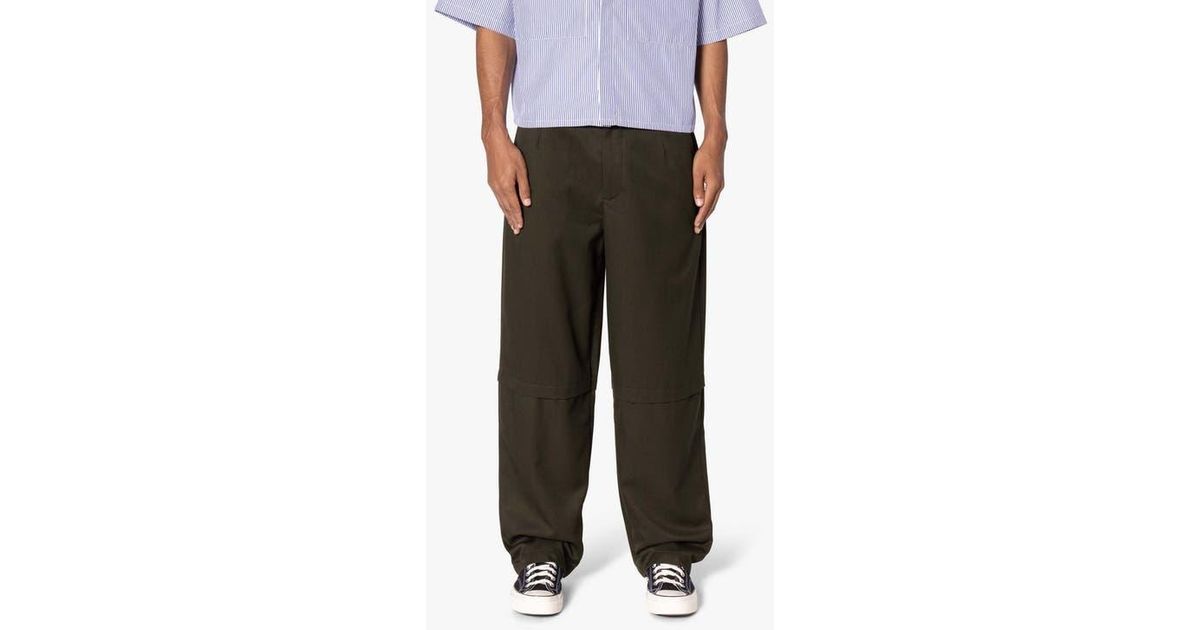 MNML Hello Preppy Convertible Baggy Pants in Black for Men | Lyst