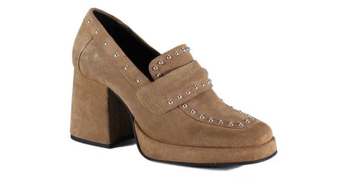 Diba True Song Notes Platform Pump in Brown | Lyst