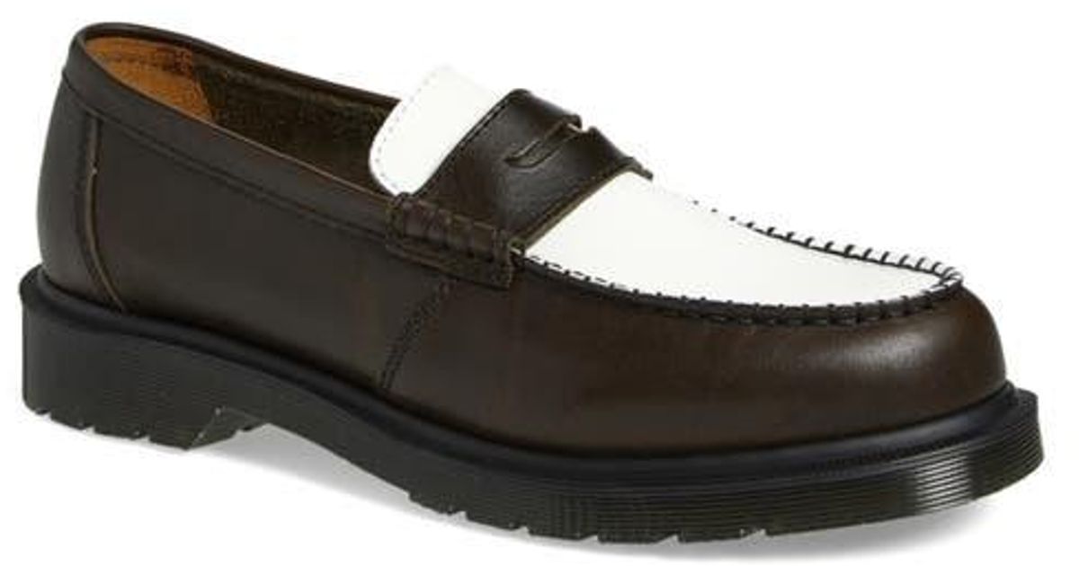 Dr. Martens Penton Two-Tone Penny Loafer in Black for Men | Lyst