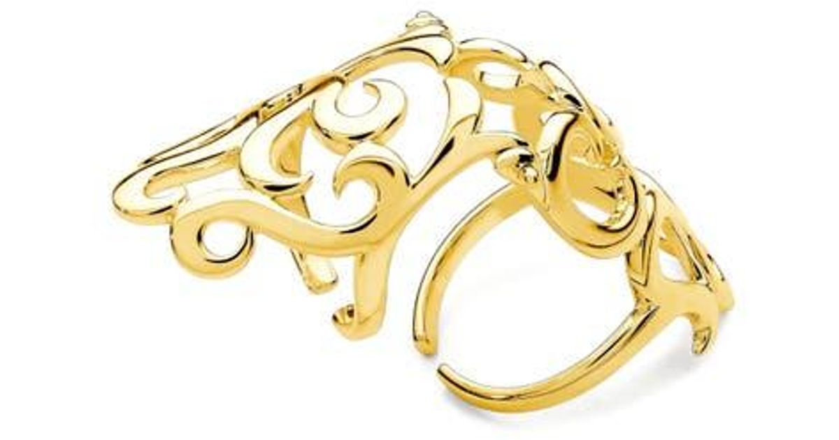 Lucy Quartermaine Elements Armour Ring in Metallic | Lyst