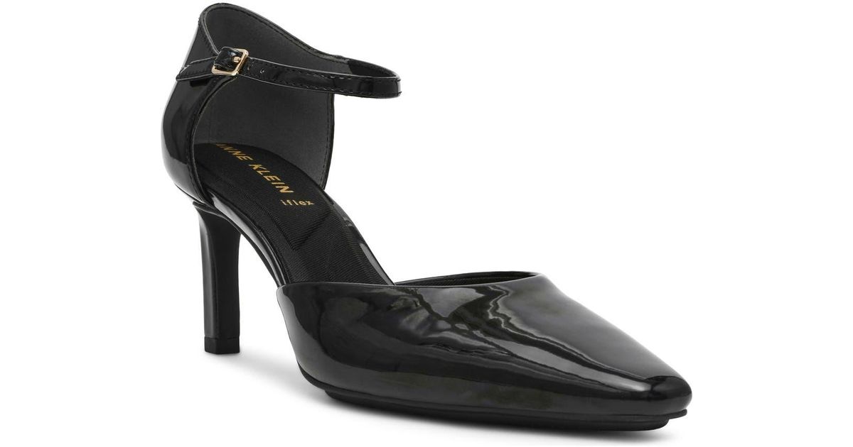 Anne Klein Rosalind Ankle Buckle Strap Pumps in Black | Lyst