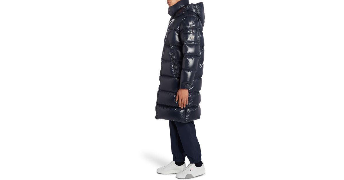 Moncler Hanoverian Lacque Long Down Parka in Blue for Men | Lyst