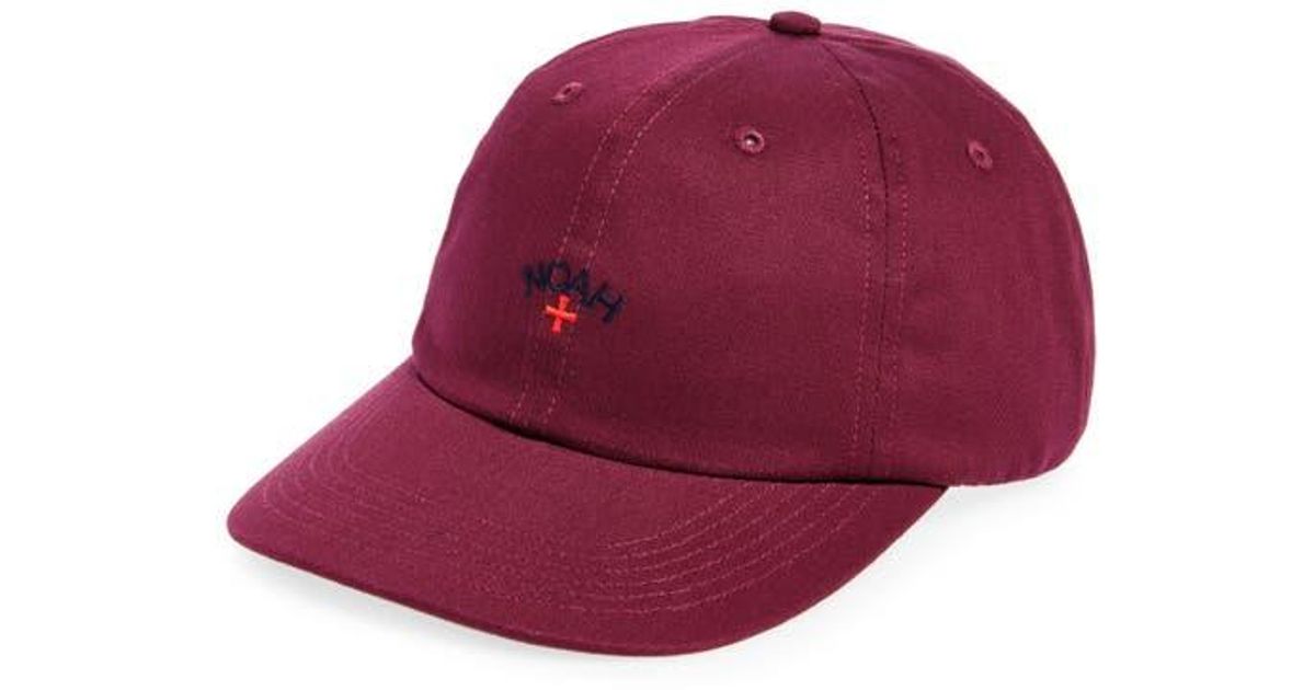 Noah Core Logo Baseball Cap in Red for Men | Lyst