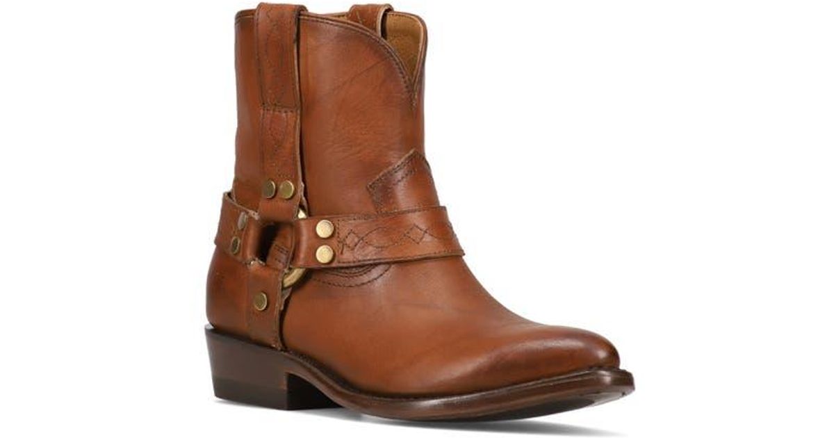 Frye Billy Short Harness Boots in Brown | Lyst