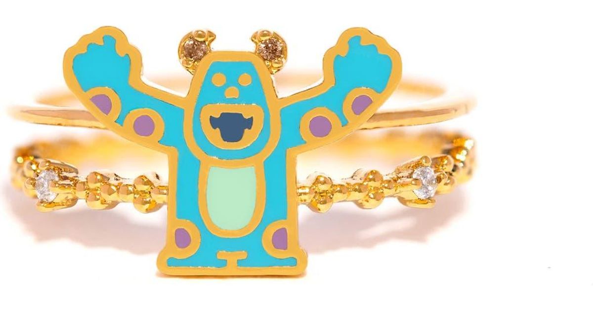 Girls Crew X Disney Pixar Monsters, Inc. Sulley Ring in Metallic | Lyst