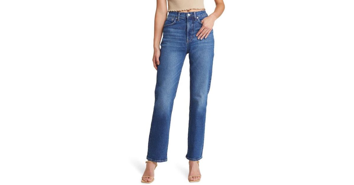 Madewell The '90S Straight Leg Jeans in Blue | Lyst