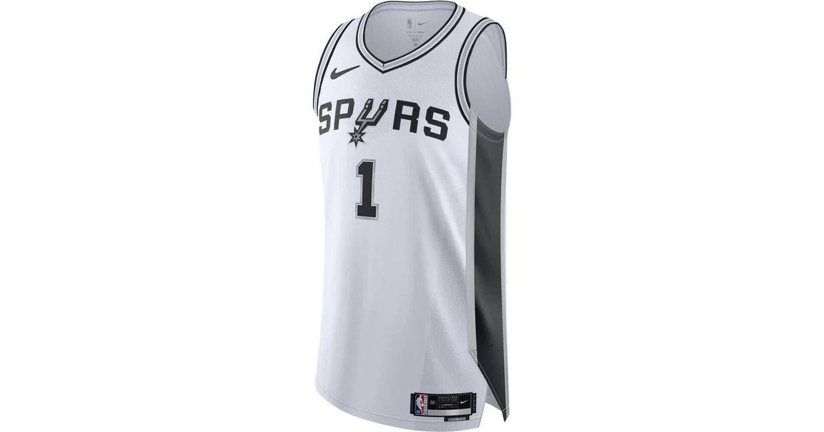 Nike Victor Wembanyama San Antonio Spurs Authentic Jersey in Gray for ...
