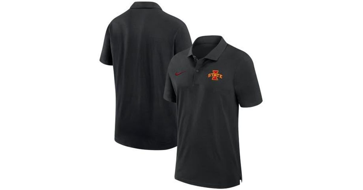 Nike Iowa State Cyclones Performance Polo in Black for Men | Lyst