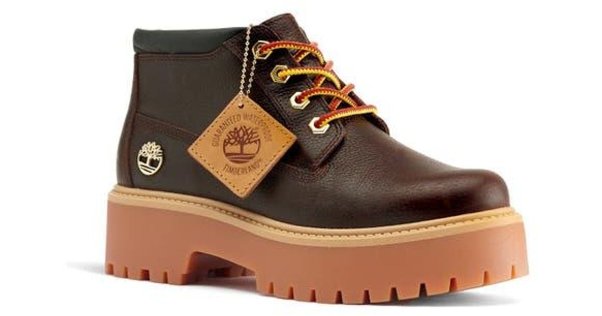 Timberland Stone Street Waterproof Platform Boot in Brown | Lyst