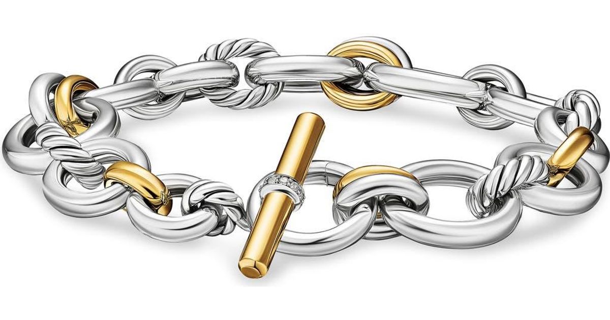 David Yurman Mercer Chain Bracelet in Metallic | Lyst