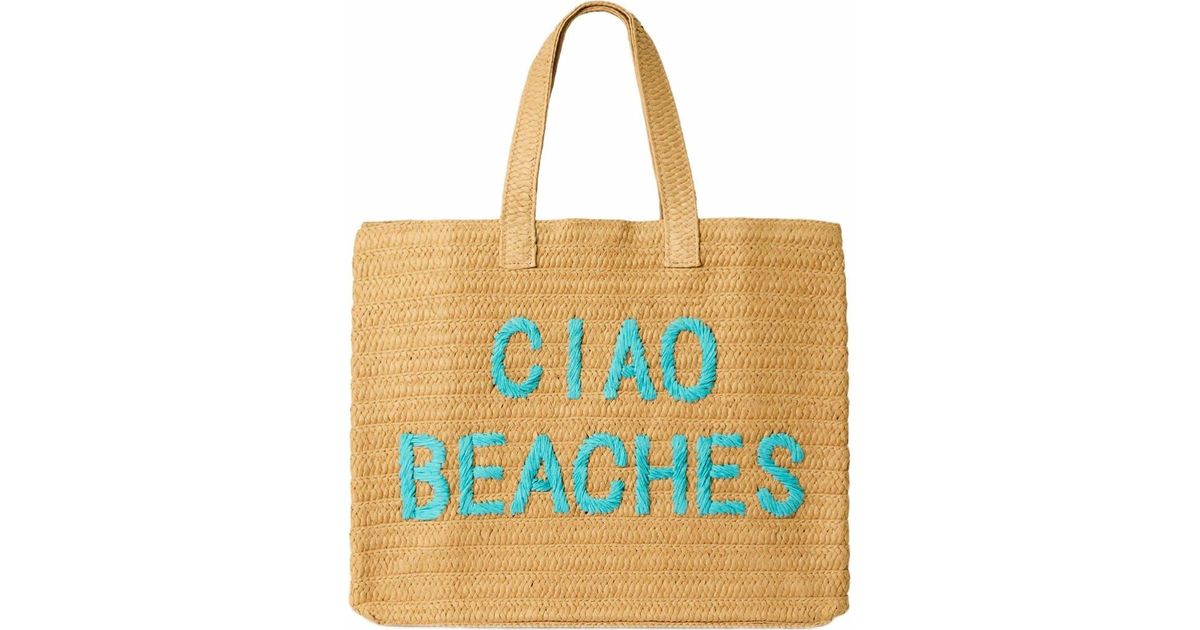BTB Los Angeles Ciao Beaches Tote in Yellow | Lyst
