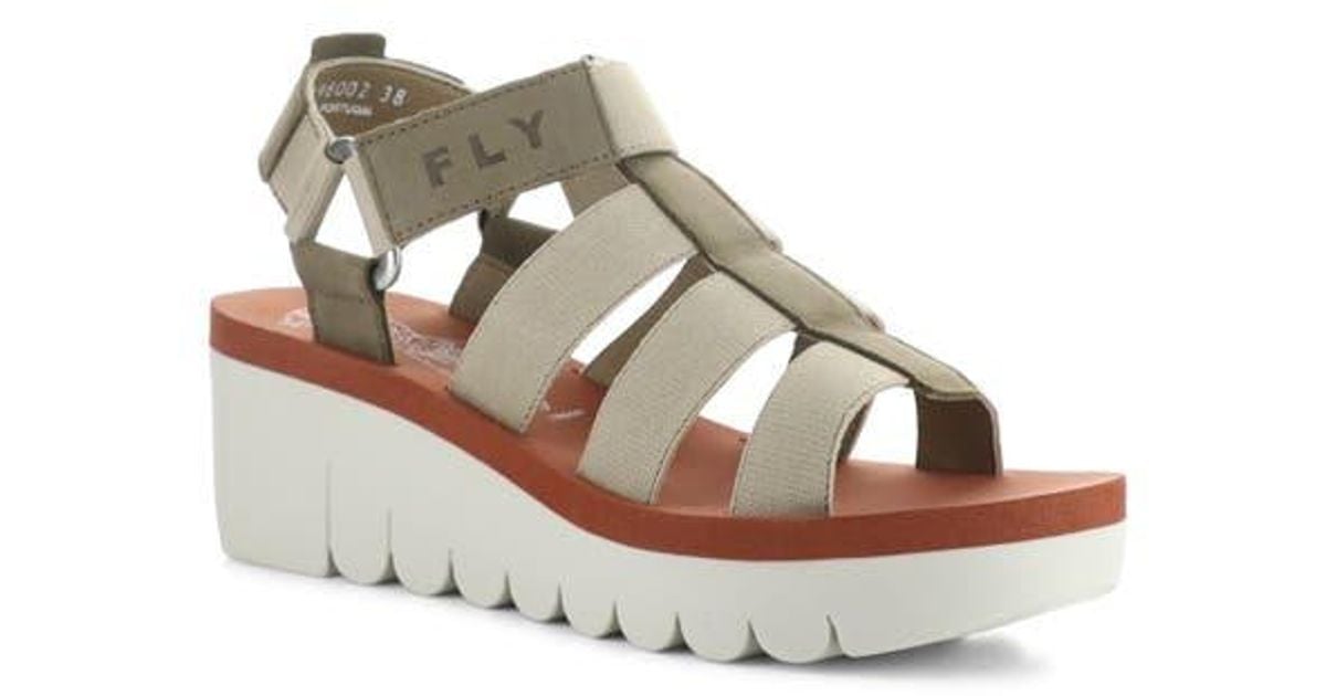 Fly London Yoji Platform Wedge Sandal | Lyst