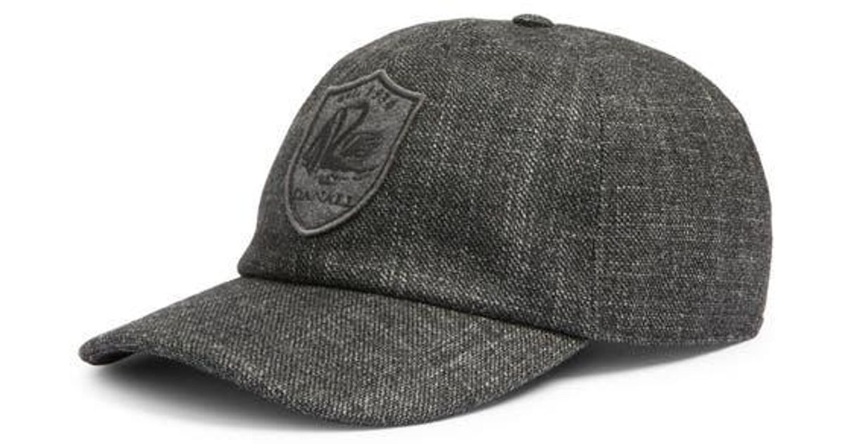 Canali 90Th Anniversary Baseball Cap in Black for Men | Lyst