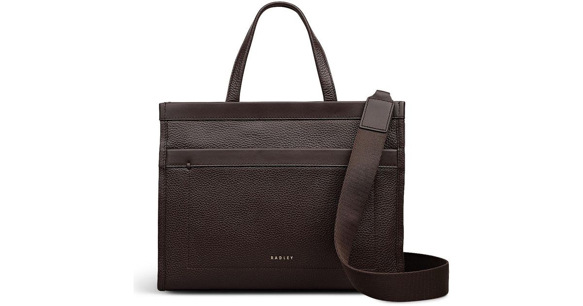 Radley Alba Place Ziptop Satchel Bag in Black | Lyst