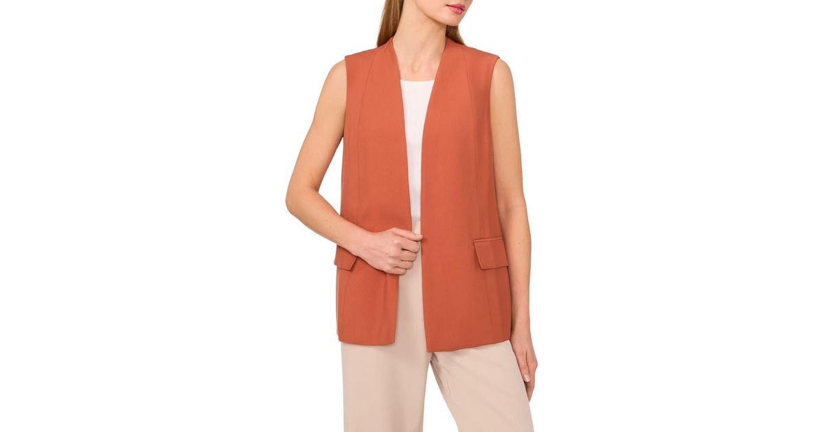 Halogen® Cocoon Vest in Orange | Lyst