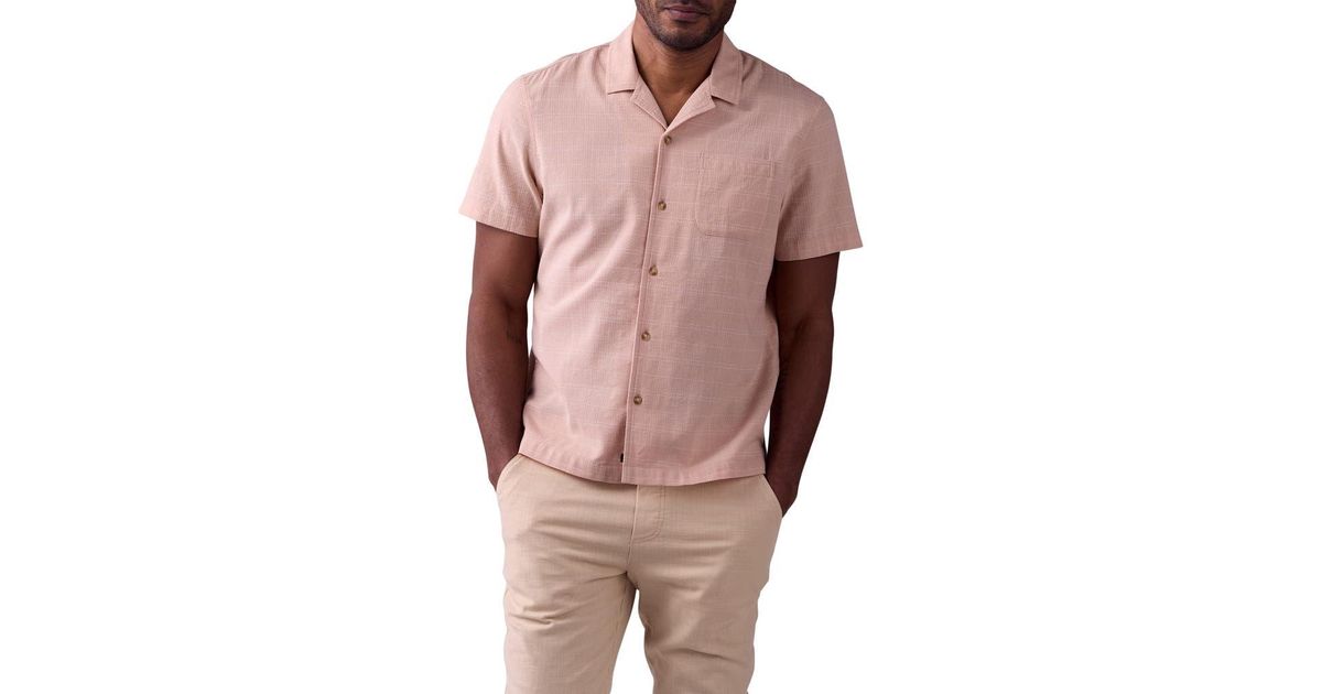 The Normal Brand Freshwater Cotton Camp Shirt in Brown for Men | Lyst