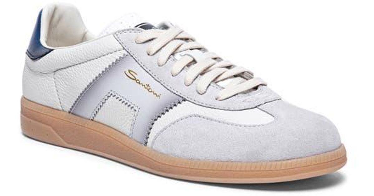Santoni Dbs Olympic Sneaker in White for Men | Lyst