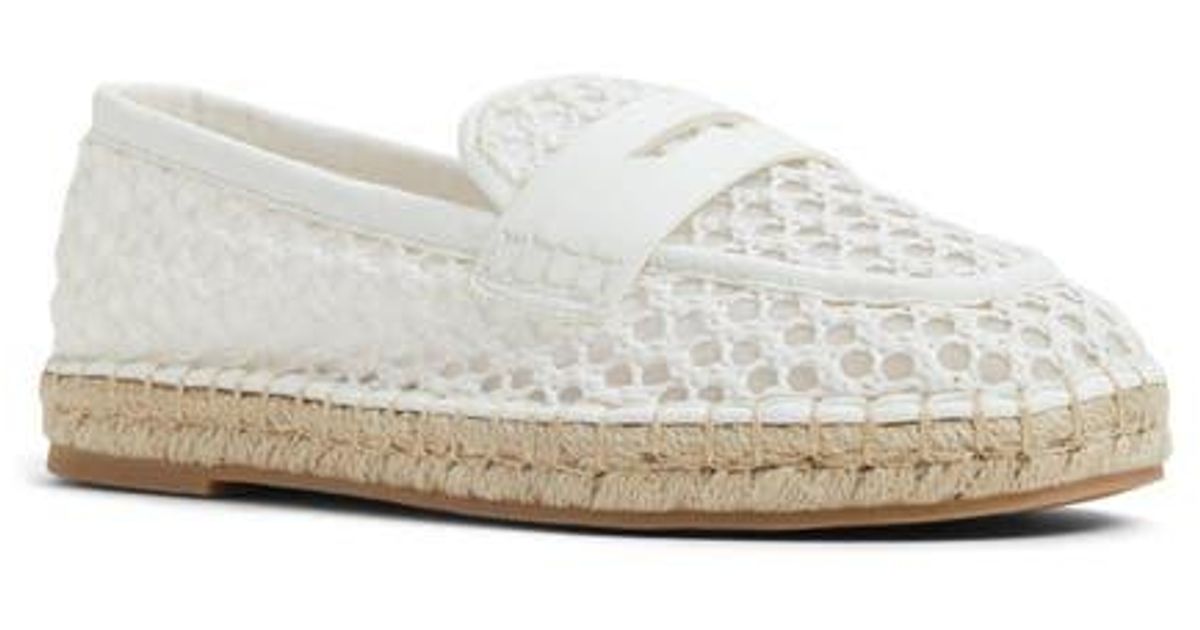 ALDO Summercrush Penny Loafer in White | Lyst