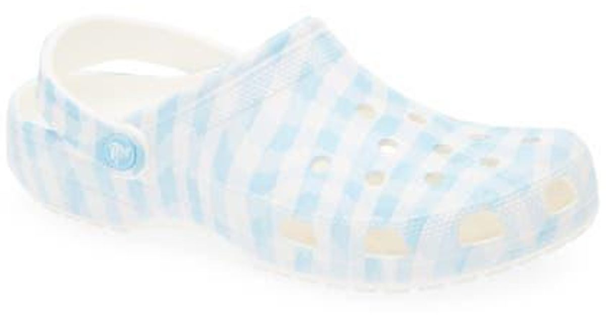 Crocs™ Classic Gingham Clog in White | Lyst