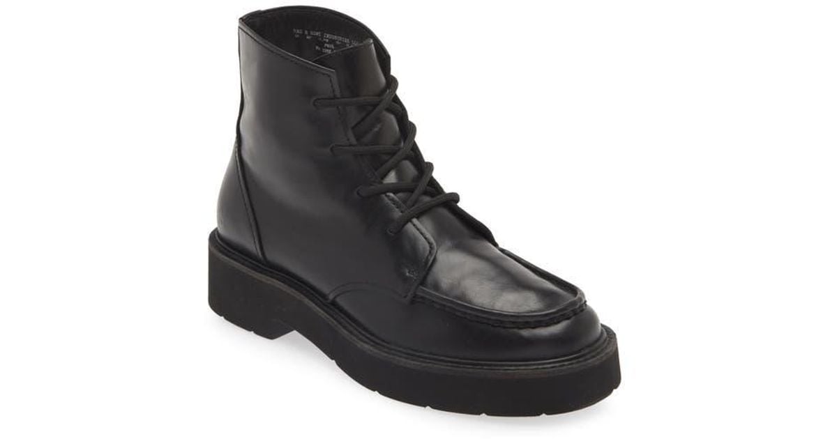 Rag & Bone Tucker Moc Toe Boot in Black for Men | Lyst