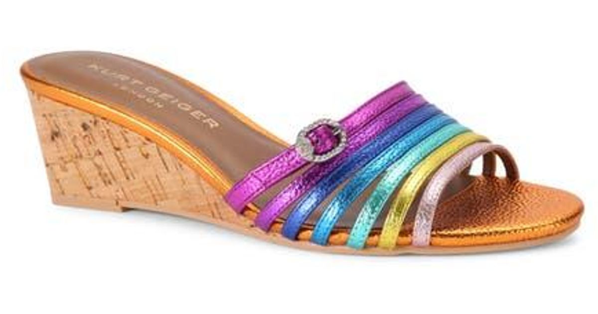 Kurt Geiger Pierra Wedge Slide Sandal | Lyst
