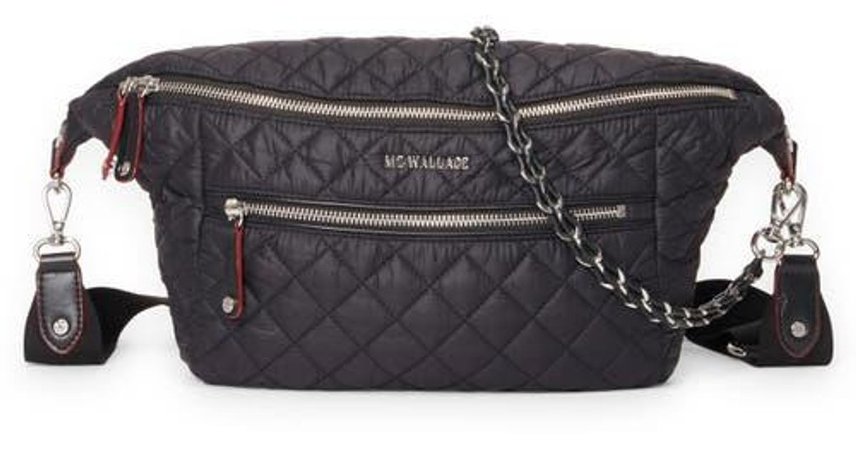 MZ Wallace Crossbody Belt Bag in Black | Lyst