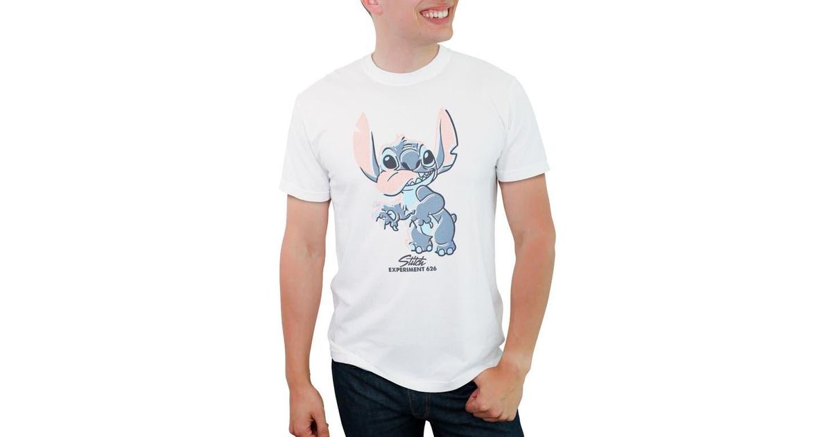 Lilo Et Stitch Dot Art Stitch Graphic T-Shirt in Blue for Men | Lyst