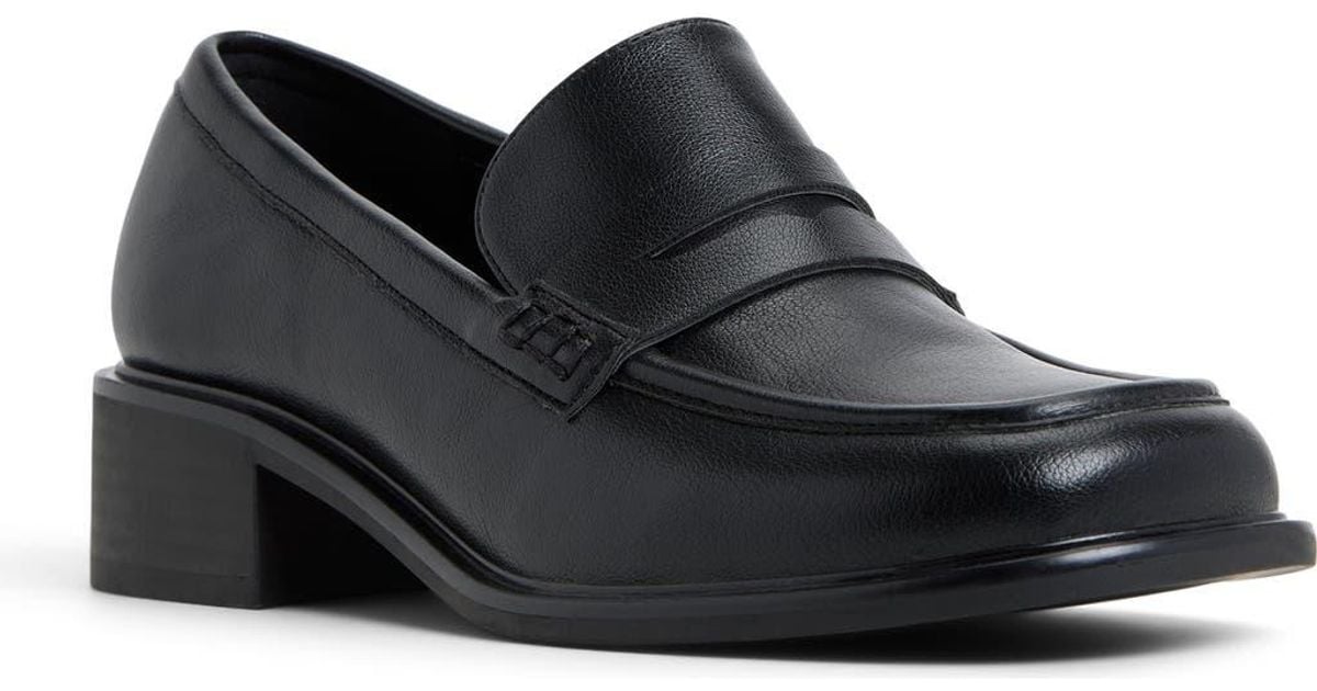 ALDO Sloanee Penny Loafer Pump in Black | Lyst