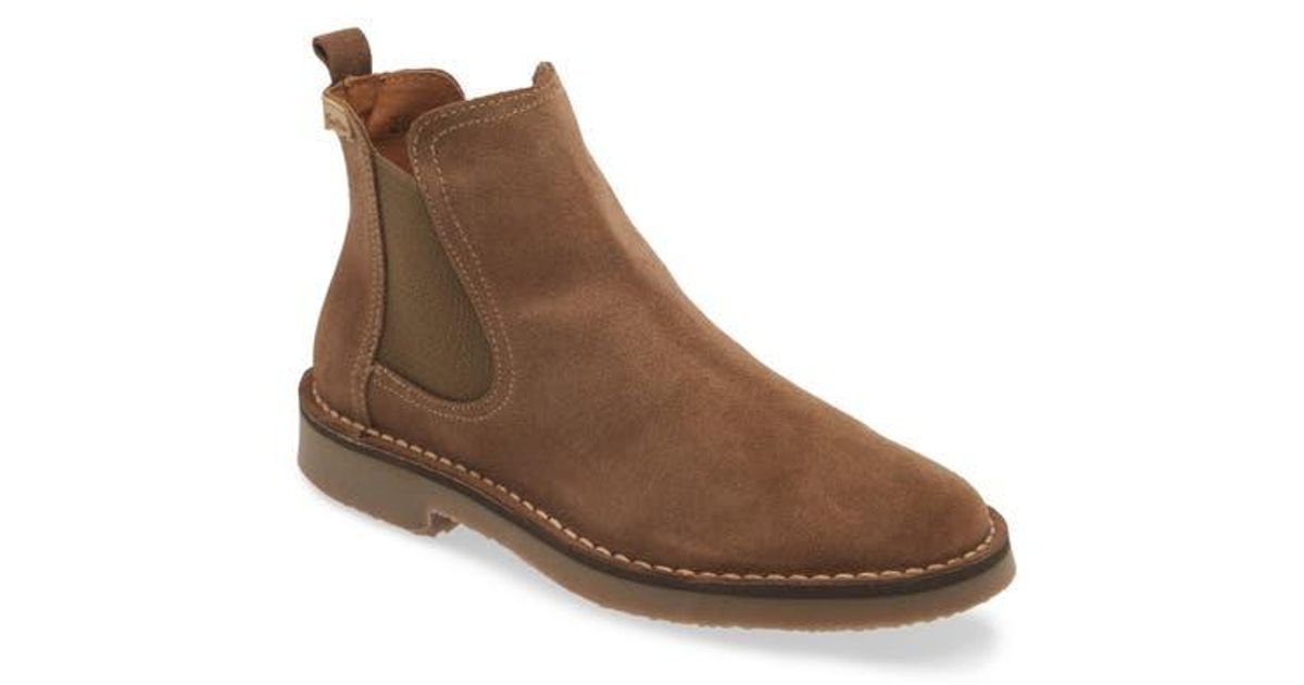 Toni Pons Suede Chelsea Boots with Elastic Gores in Brown | Lyst