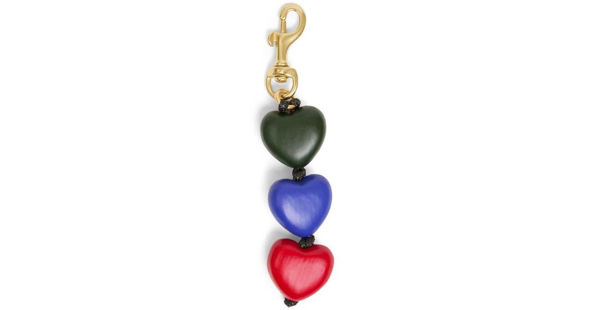 Clare V. Heart Bag Charm in White | Lyst
