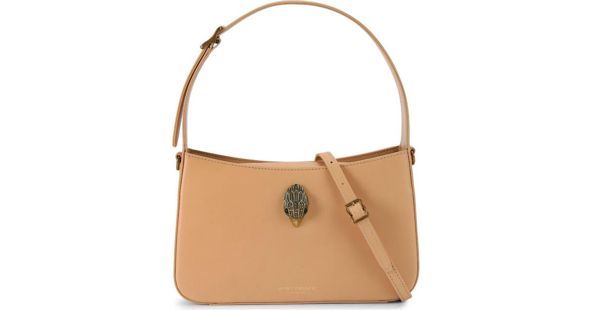 Kurt Geiger Bond Leather Shoulder Bag in Brown | Lyst
