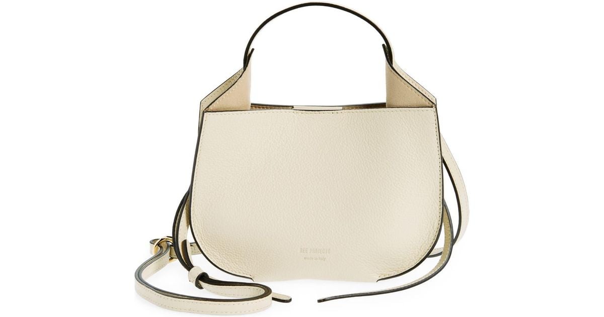 REE PROJECTS Mini Helene Leather Hobo Bag in Natural | Lyst