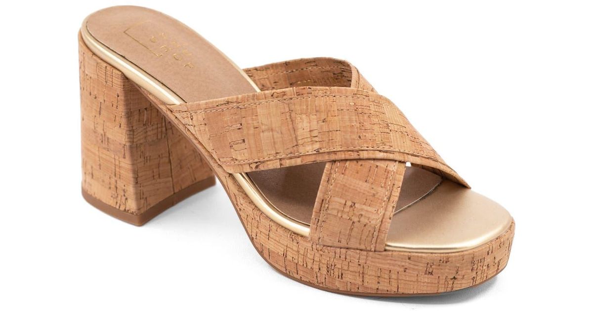 Shu Shop Eleanor Platform Sandal in Brown | Lyst