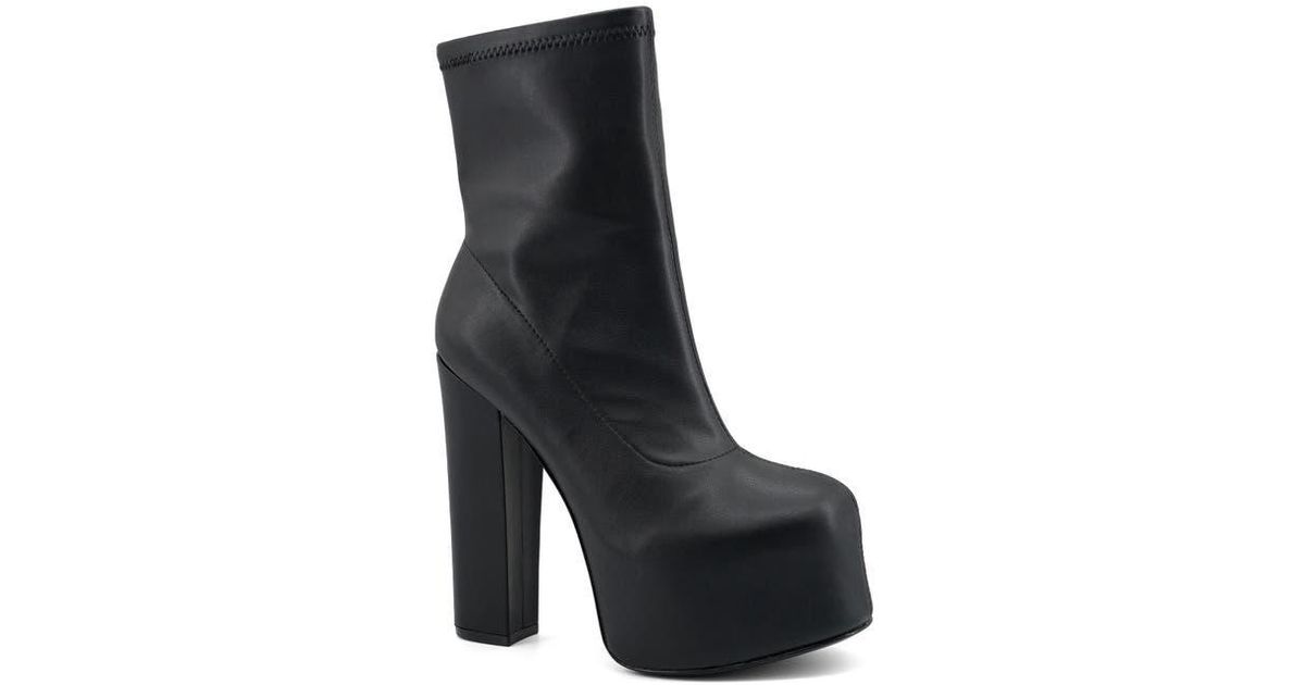 Zigi Nerea Platform Bootie in Black | Lyst