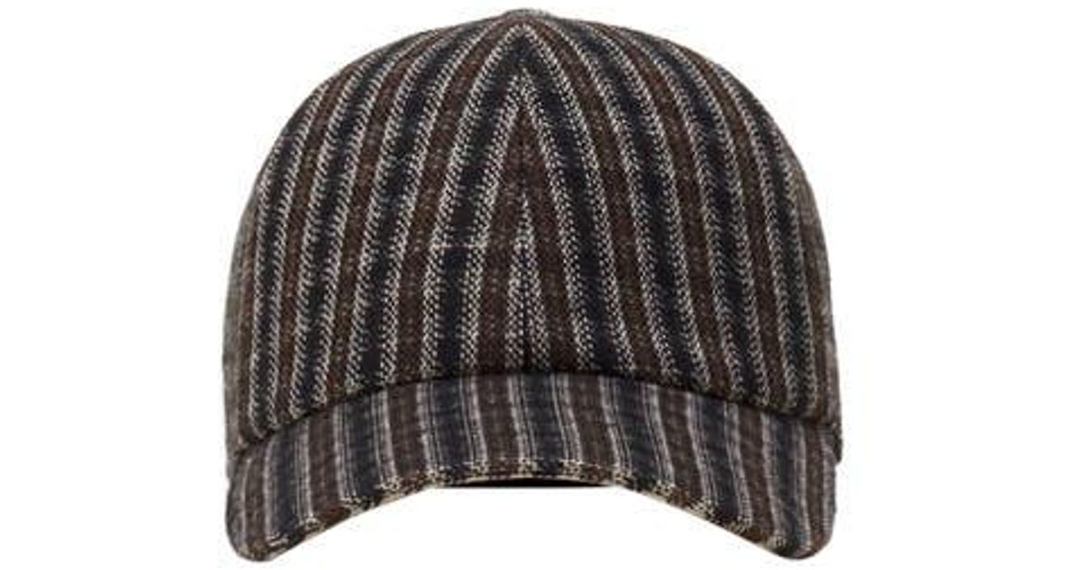 Lanvin Checkered Cap in Black for Men | Lyst