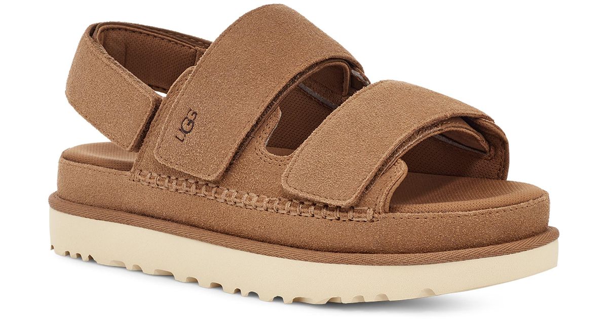 UGG ugg(r) Goldenstar Slingback Platform Sandal in Brown | Lyst