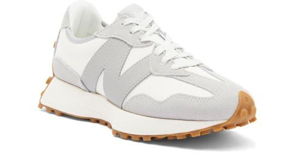 New Balance 327 Sneaker in White | Lyst