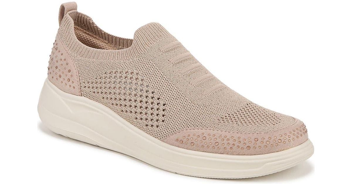 Bzees Timeless Slip-On Platform Sneaker in Natural | Lyst