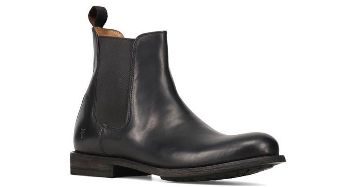 Frye Tyler Flex Chelsea Leather Boots in Black for Men | Lyst